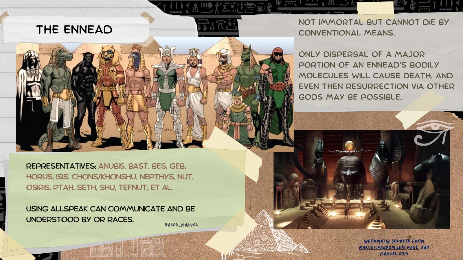 Average CBM lover #MultiverseOfMadness on Twitter: "Info card on the Ennead information sourced ...