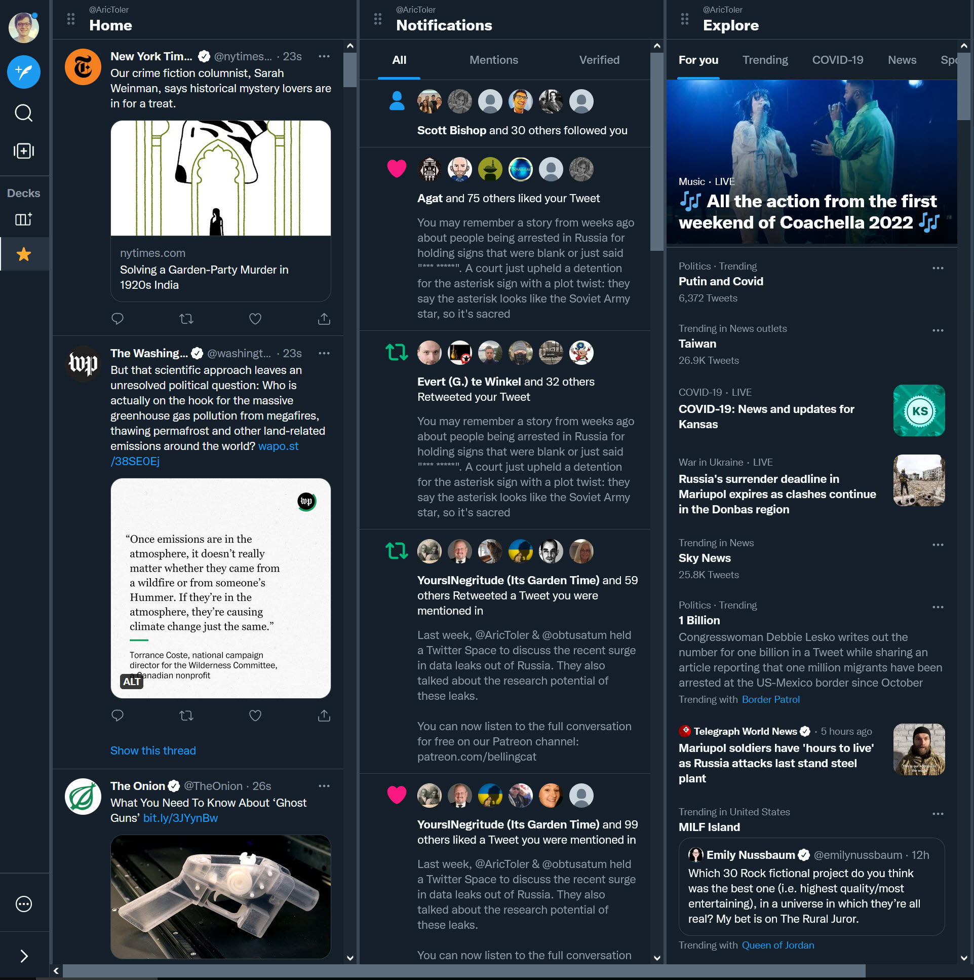 Aric Toler on Twitter: "New Tweetdeck just dropped https://t.co/MpMtAfs7W0" / Twitter