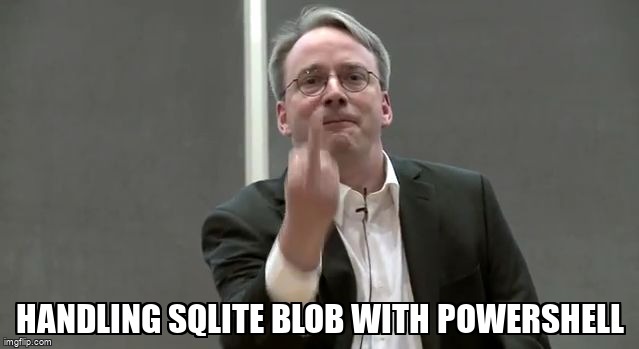 Meme Overflow On Twitter Handling Sqlite Blob With Powershell Oiin4ymyem 3253