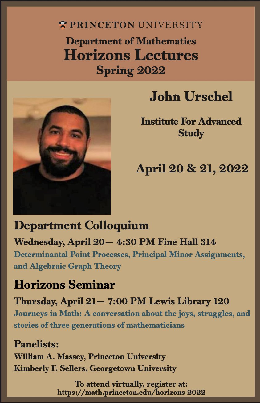 John Urschel on Twitter: "I have the honor of being the Princeton Math ...