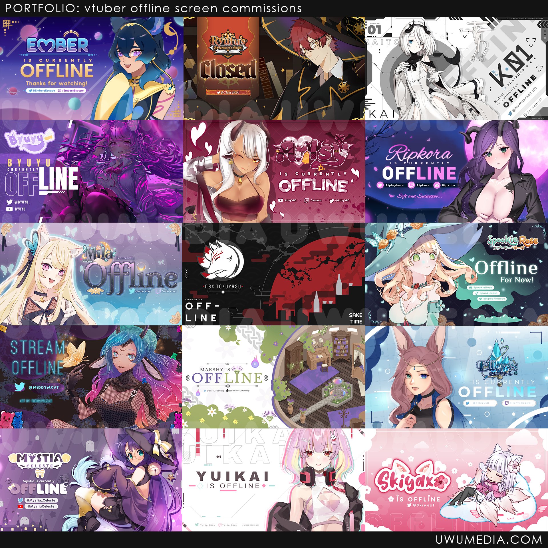 UWU MEDIA | VTUBER GRAPHICS STUDIO on Twitter: "We never got the chance to properly show off our ...