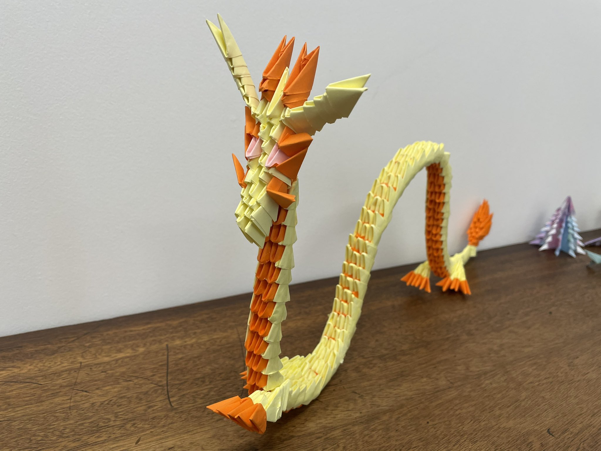 3d Origami Chinese Dragon