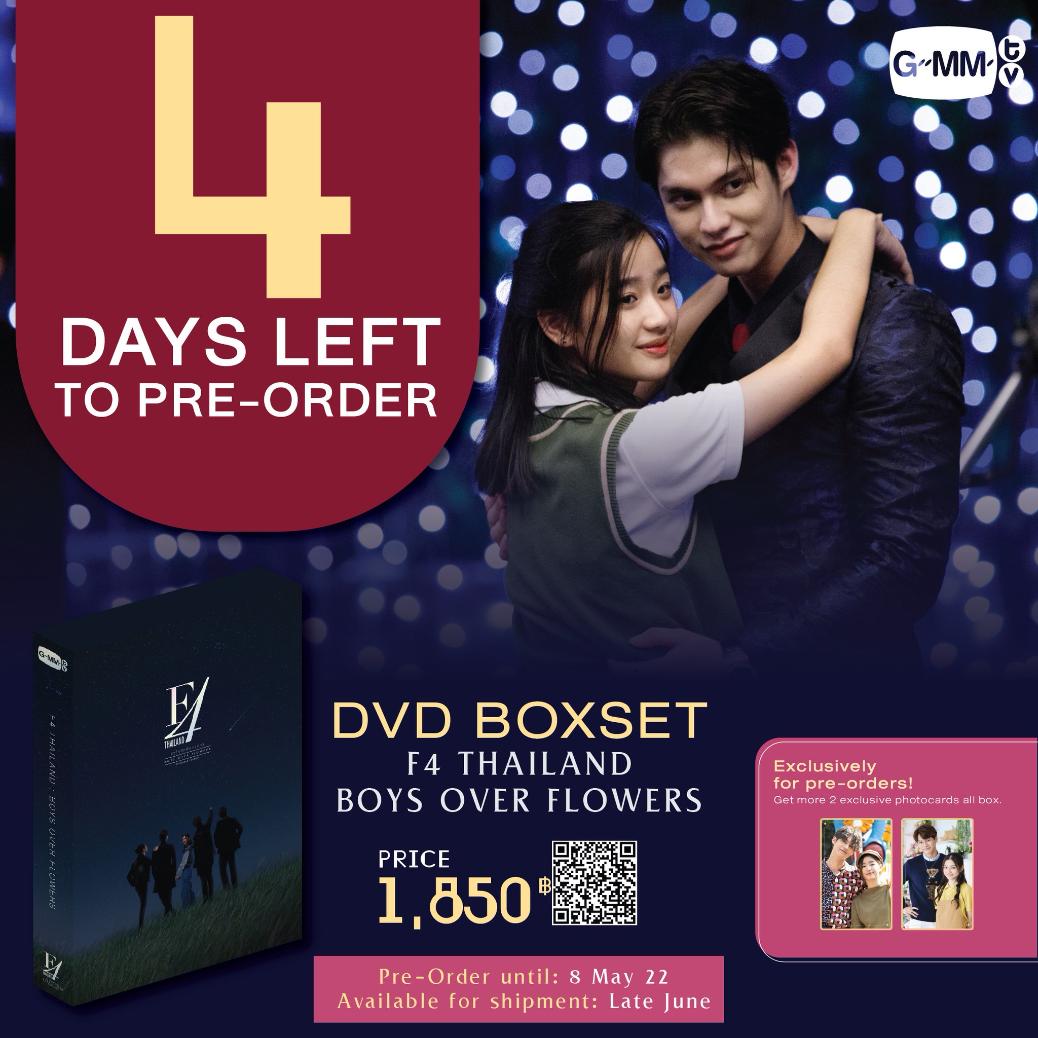 GMMTV SHOP on Twitter: "อีก 4 วันจะปิดพรีออเดอร์ DVD BOXSET F4 THAILAND BOYS OVER FLOWERS แล้วนะ ...