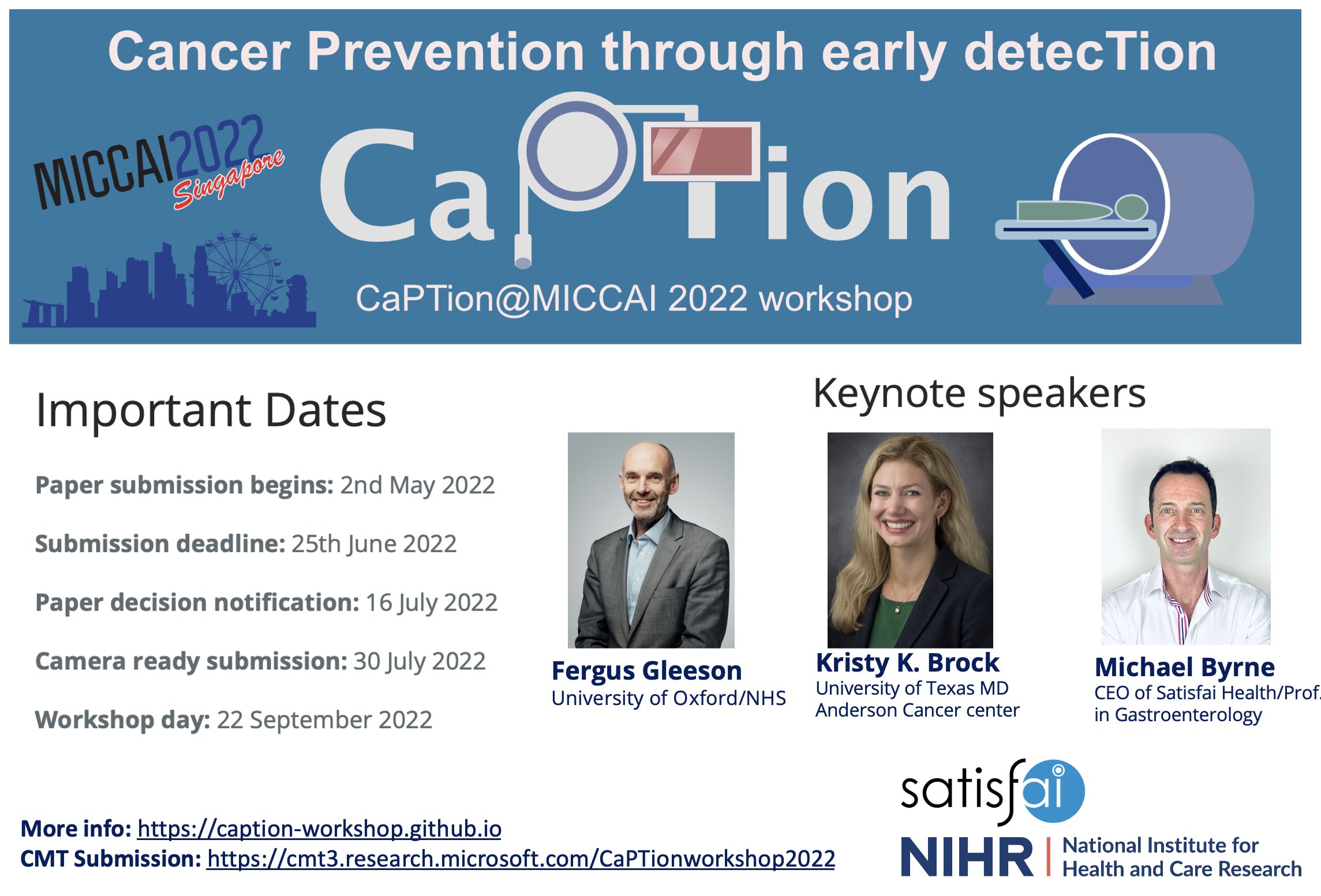 CaPTion Workshop @ MICCAI2022 (@CaptionWorkshop) / Twitter