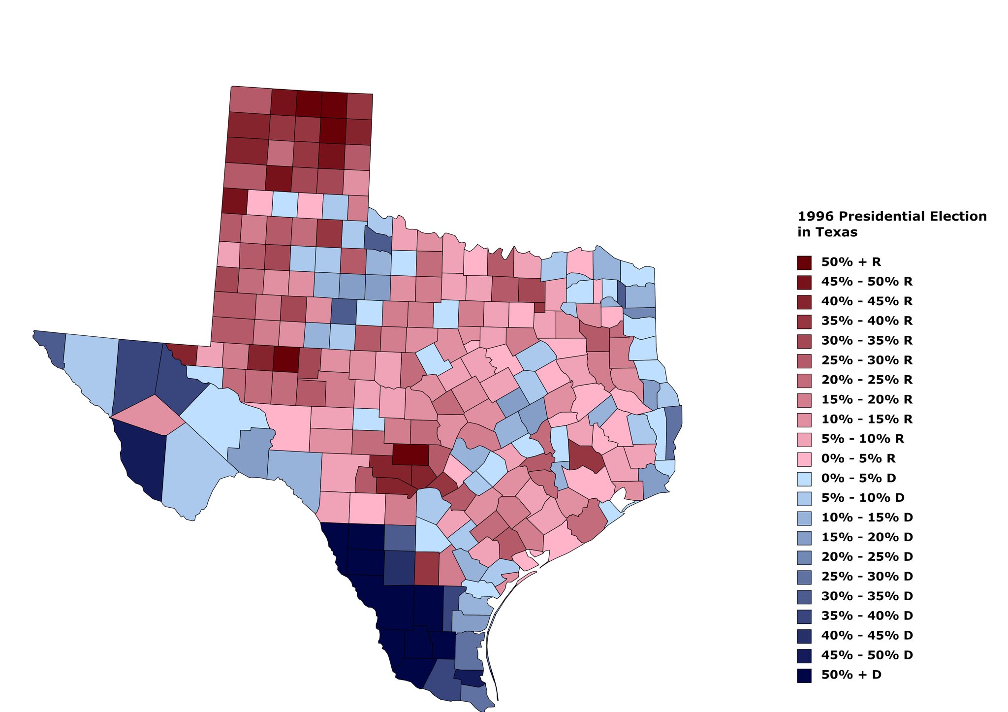 1996 Presidential Election Map