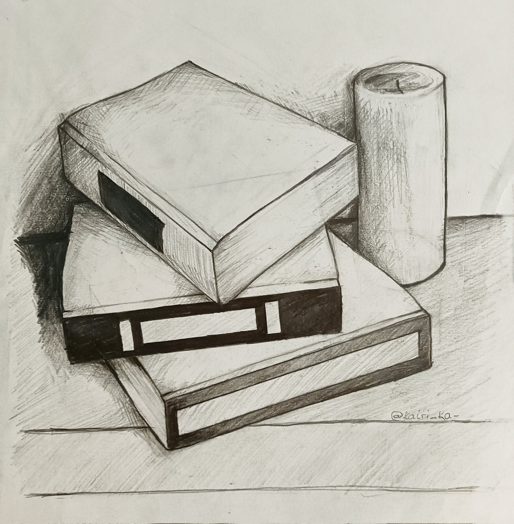 Still Life Drawings Of Books