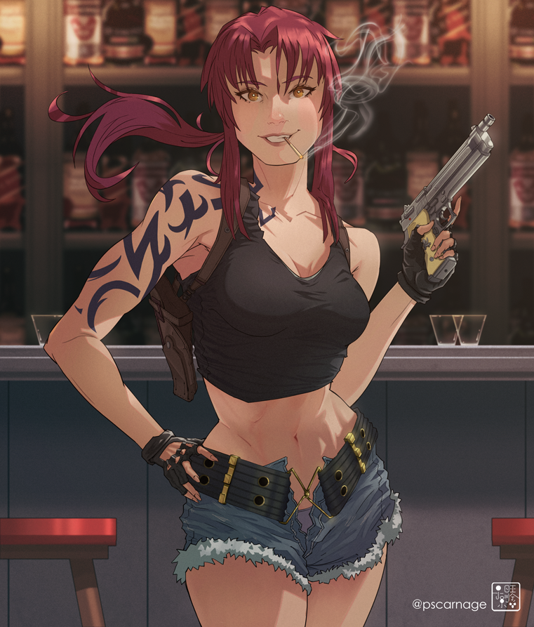 Revy Black Lagoon Tattoo 9755