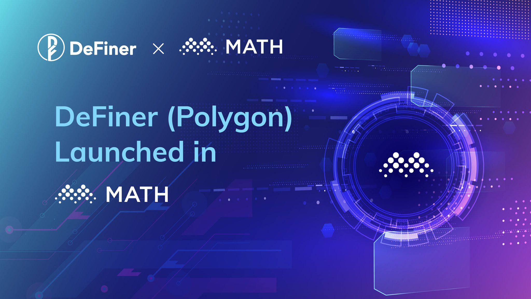🟣 𝐏𝐨𝐥𝐲𝐠𝐨𝐧 𝐒𝐩𝐚𝐜𝐞 🟣 on Twitter: "🪙 @DeFinerOrg has announced a partnership with @MathWallet. 🪙 # ...