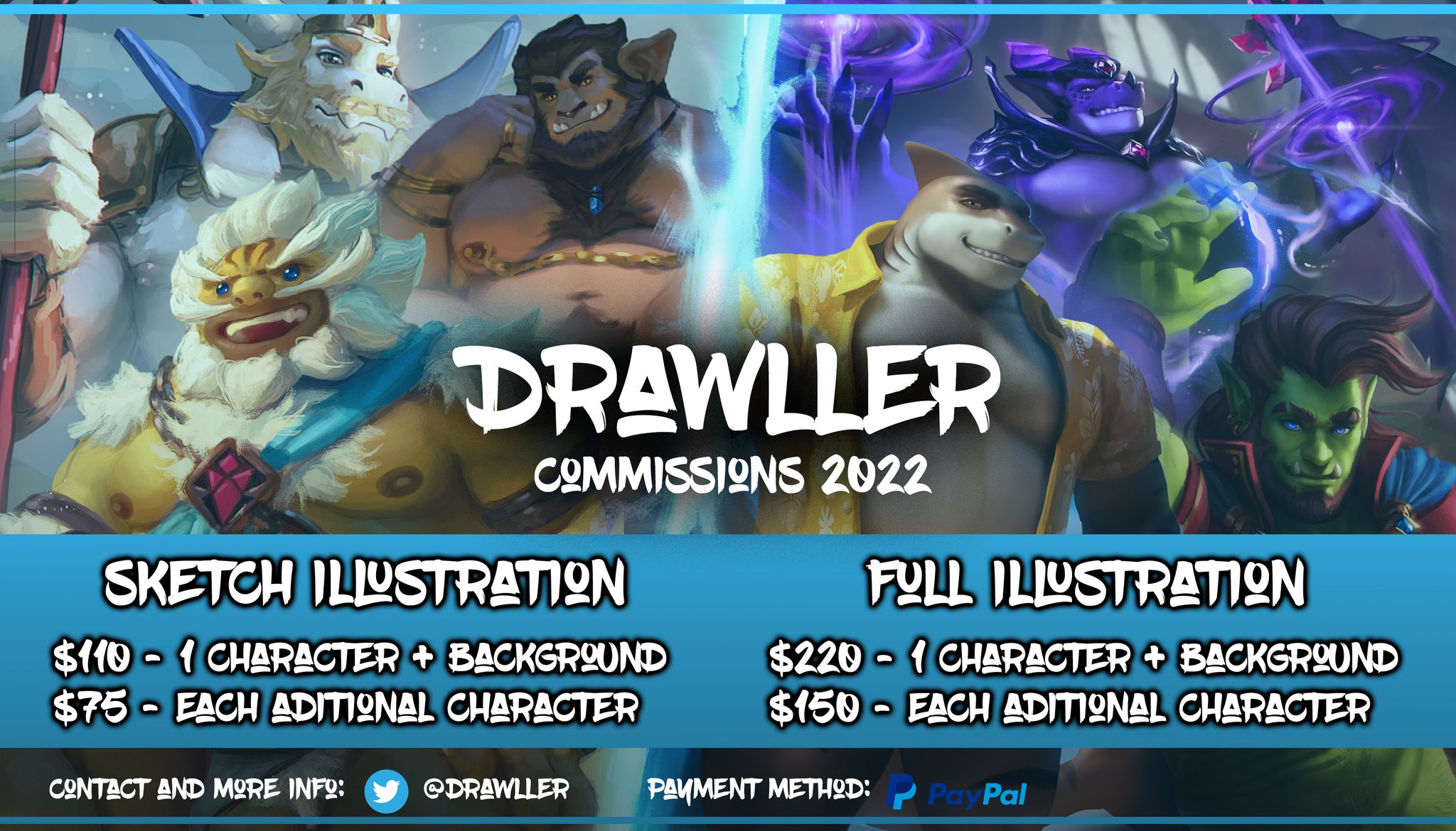 Drawller on Twitter: "Commissions are finally OPEN!! 📋Apply here: https://t.co/4TWMPRcV8S ️More ...