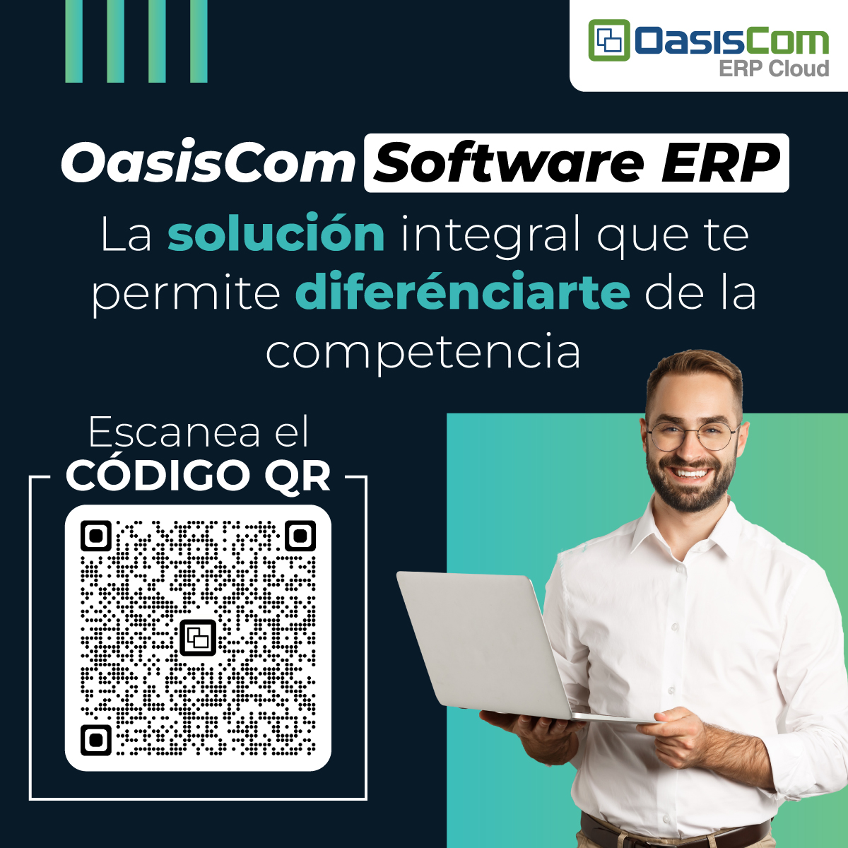 OasisCom on Twitter: "Diferénciate de la competencia 🏅, arriésgate y adquiere el Software ERP ...