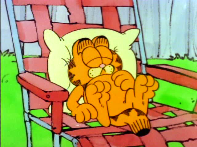 Garfield Sleeping Png