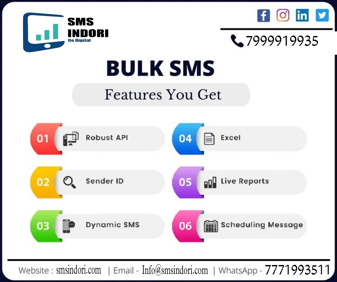 SMS INDORI on Twitter: "What are Bulk SMS types? Bulk SMS are of two types Transactional SMS ...