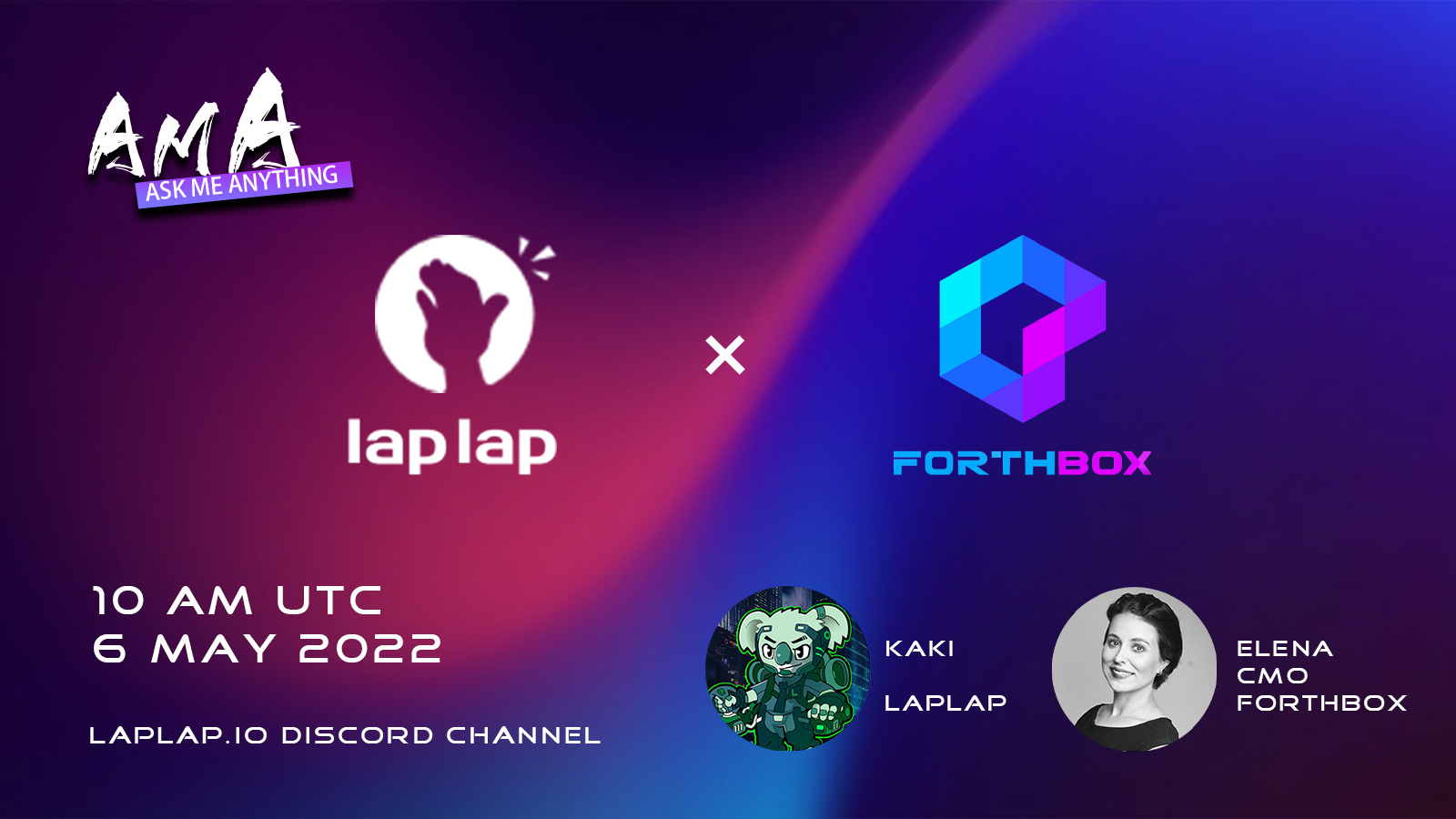 ForthBox on Twitter: "We will host an AMA with @laplap_io on Discord. ⏰10:00am UTC (06:00pm SGT ...