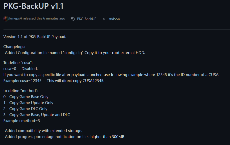 Kameleon_ on Twitter: "Hello guys: I have Updated the PKG-BackUP to version 1.1 I added already ...