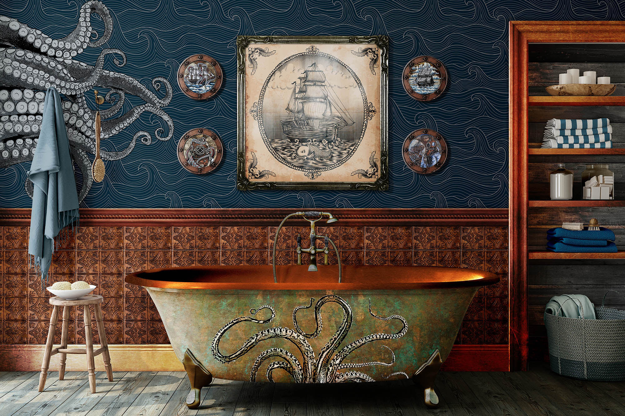 Steampunk Interior Design Bathroom