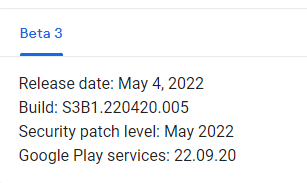 Mishaal Rahman on Twitter: "Android 12 QPR3 Beta 3 is now available! https://t.co/4LcMUC9fCV If ...