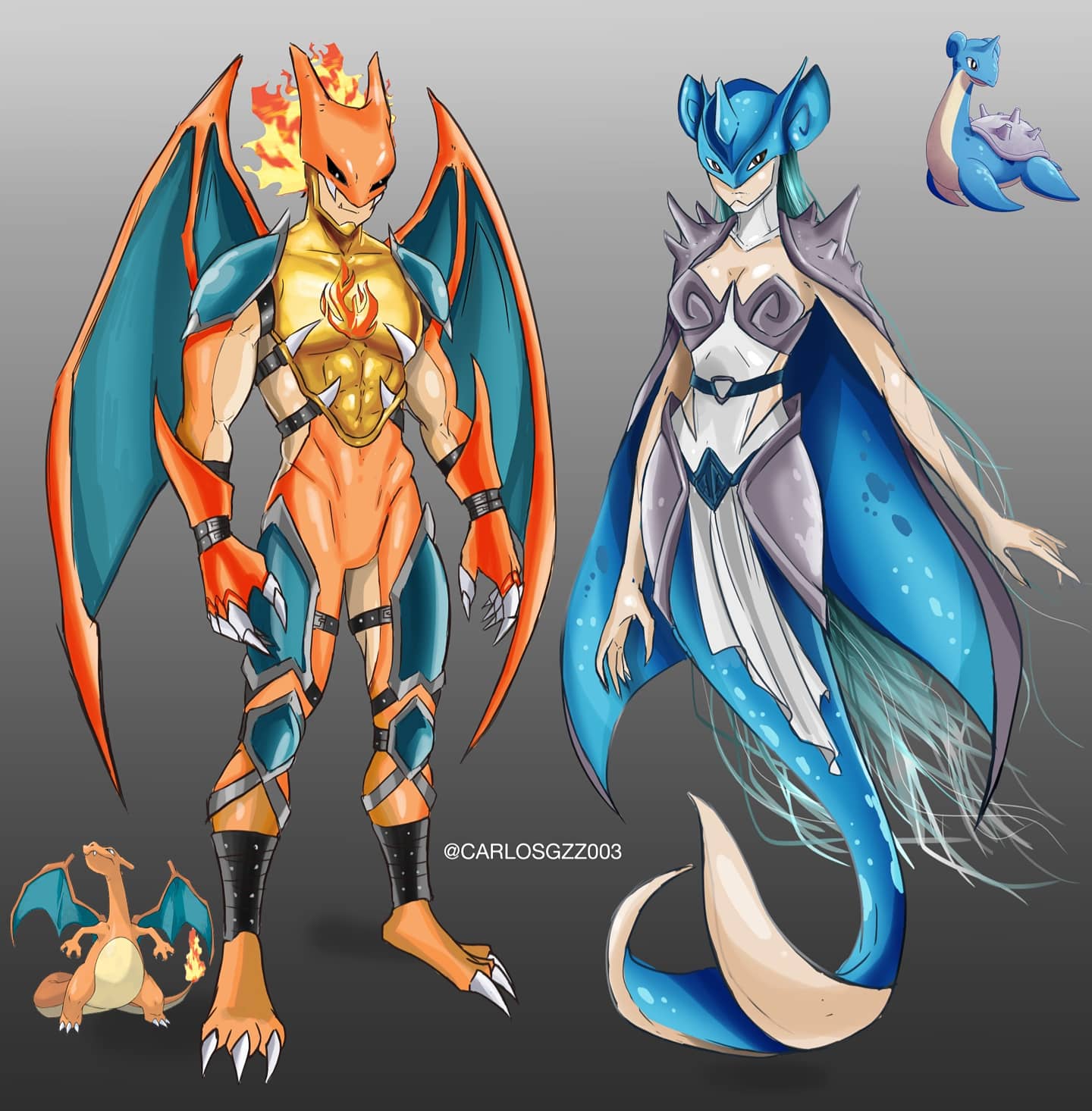 Female Human Charizard