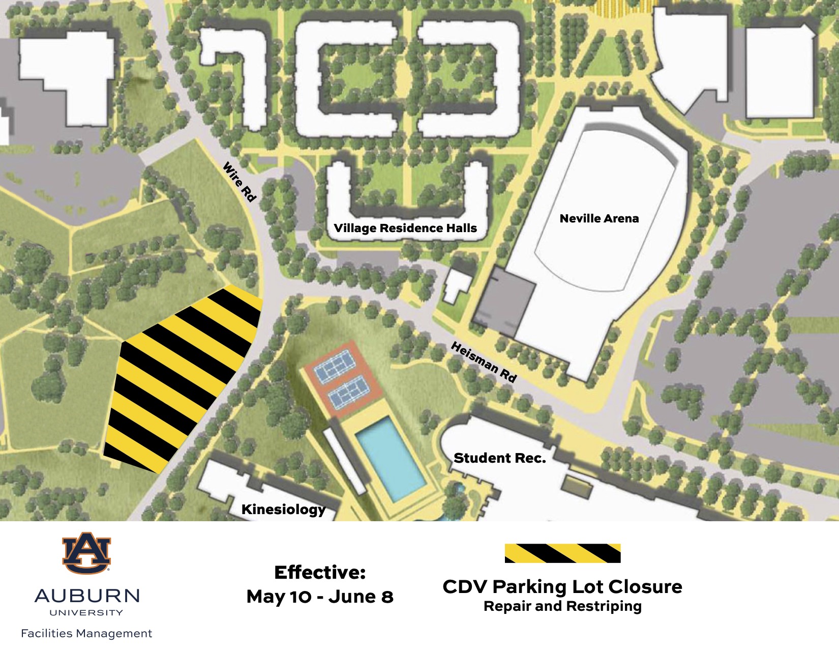 Auburn University Campus Map