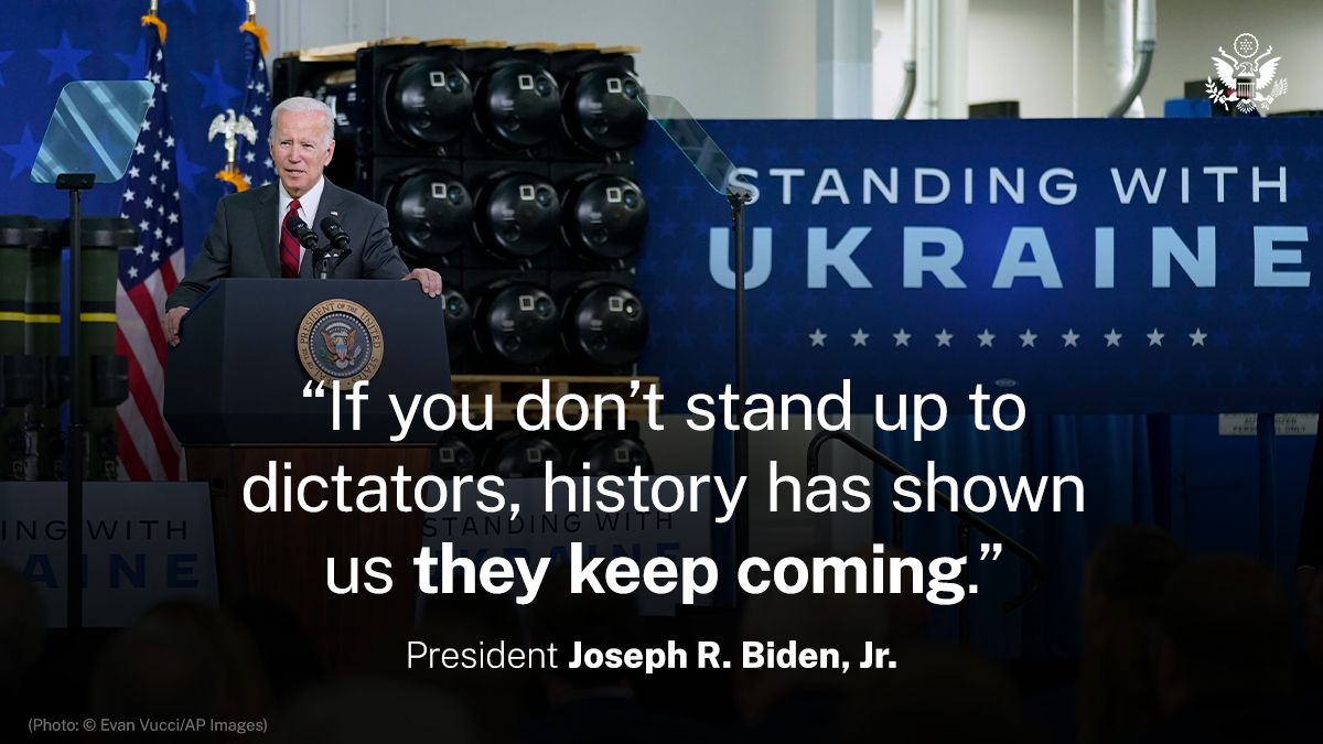 Department Of State On Twitter Potus Since Russia Invaded Ukraine