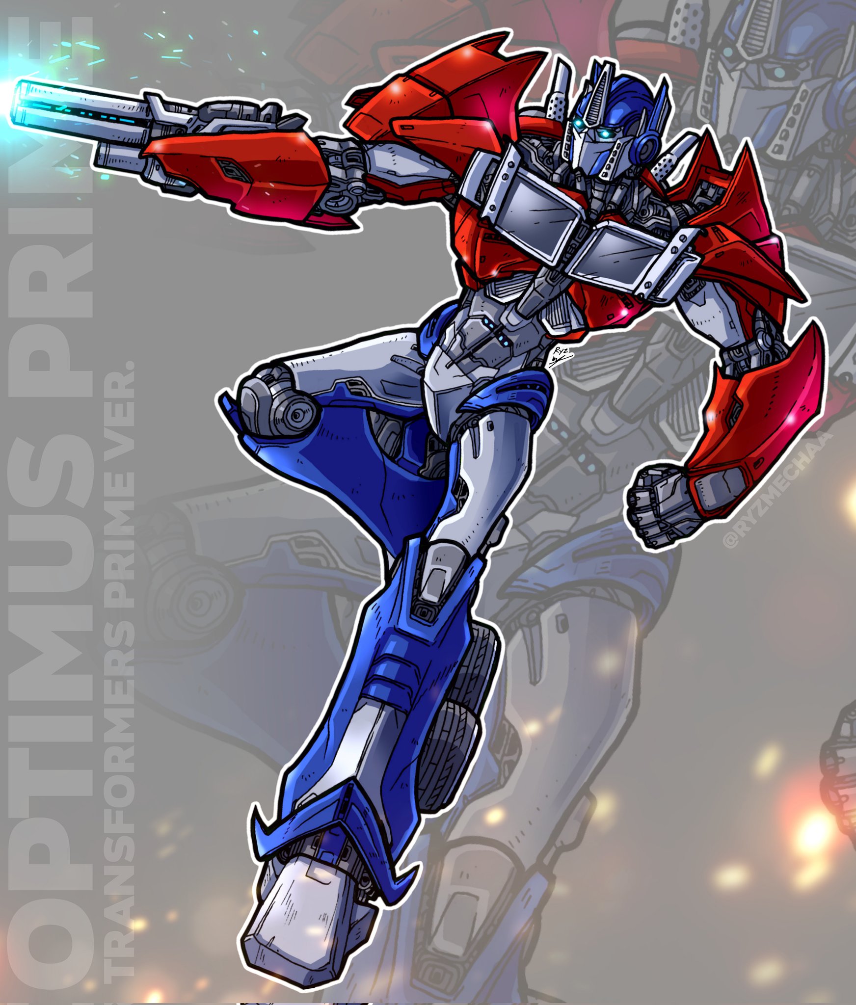 Optimus Prime Fan Art, Optimus-prime, Transformers, Artist,, 50% OFF