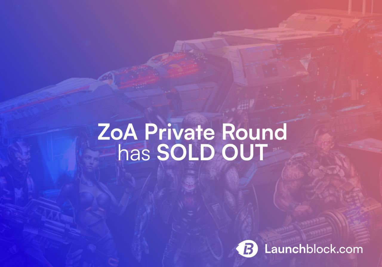 Launchblock.com on Twitter: "ZoA @zoagame_ Private Round IDO is 100% ...