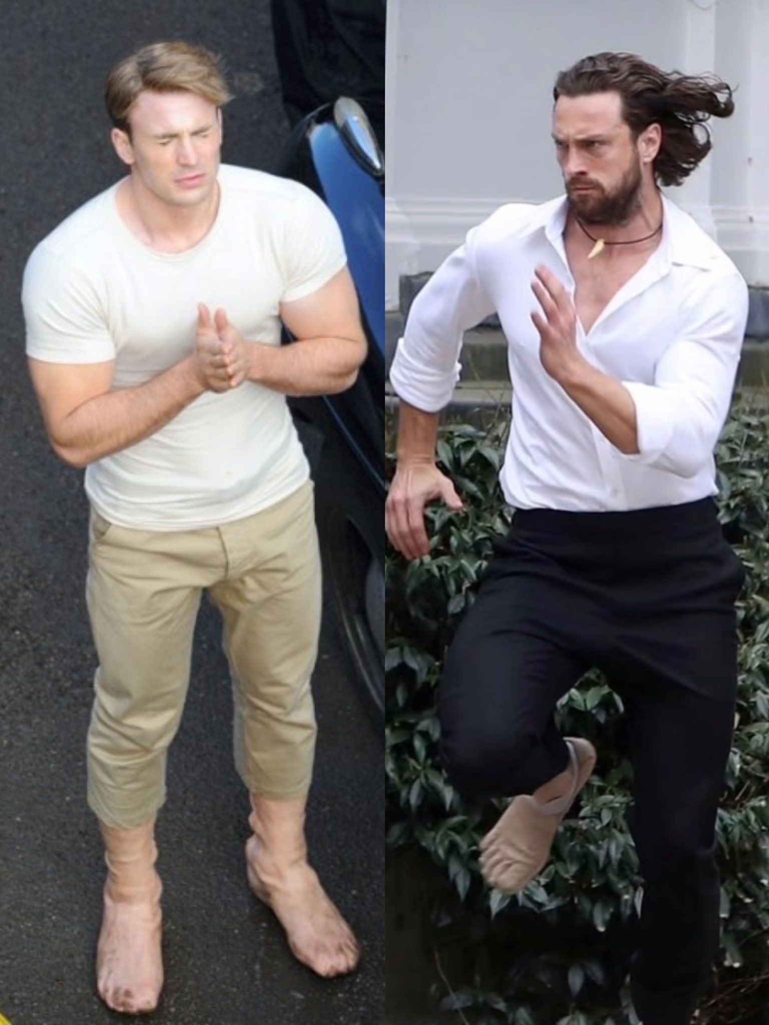 Aaron Taylor Johnson Barefoot