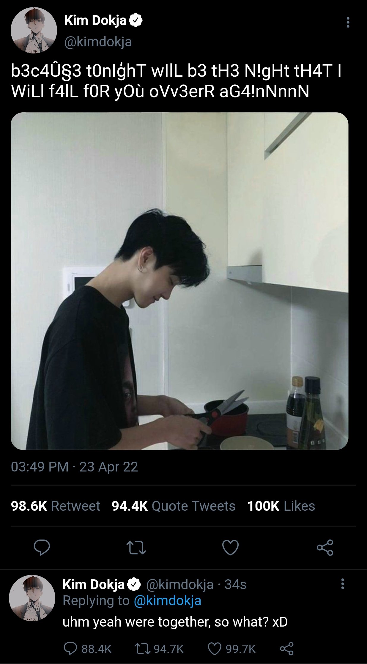 xio •-• on Twitter: "#joongdok short socmed au kdj on main: I hate you yjh on main: I hate you ...