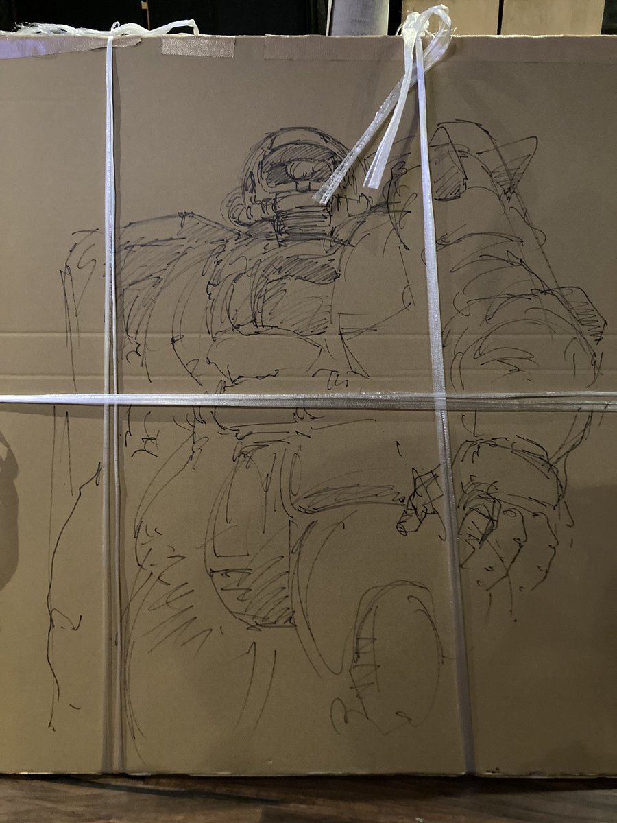 「酔って久しぶりに描いたモビルスーツ。どちらも5分ぐらい。 」小田 隆 Oda Takashiの漫画