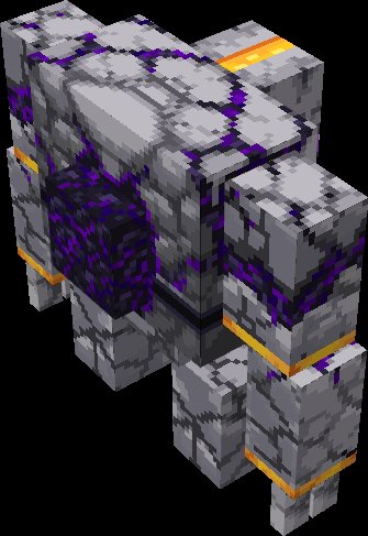 Minecraft Obsidian Golem ArtStation Fire Golem | Minecraft 3D Model