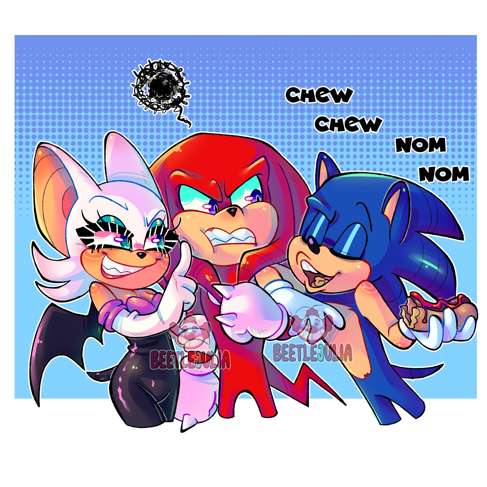 Rouge And Knuckles Sonic X