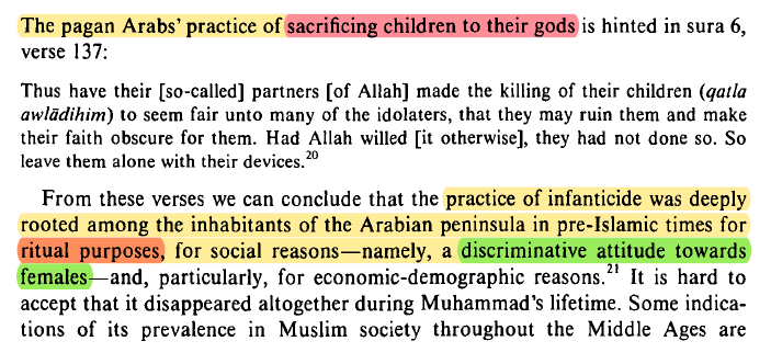 It's widely known that pre-Islamic Arabs used to ritually sacrifice ...