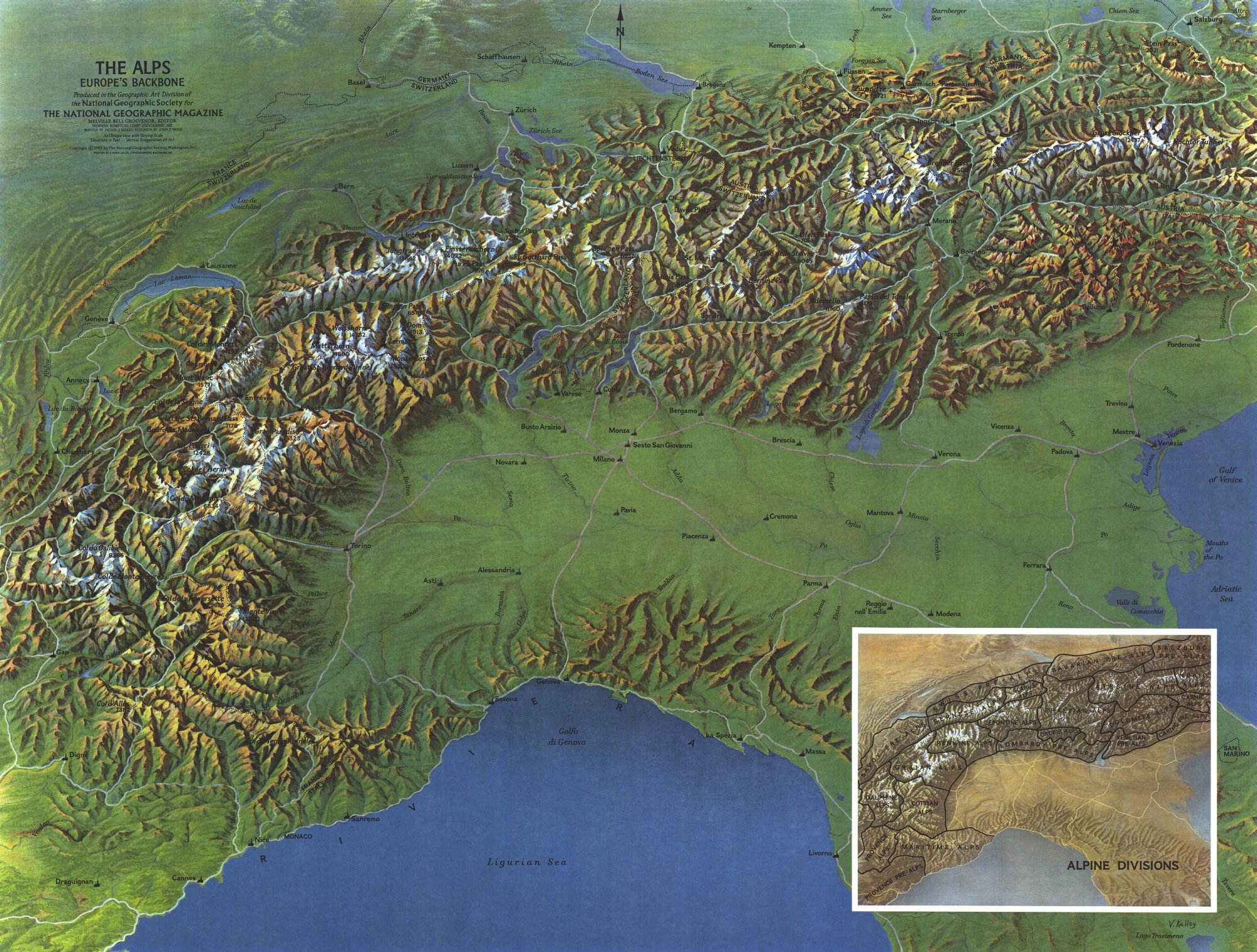 Alpine Mountains Map