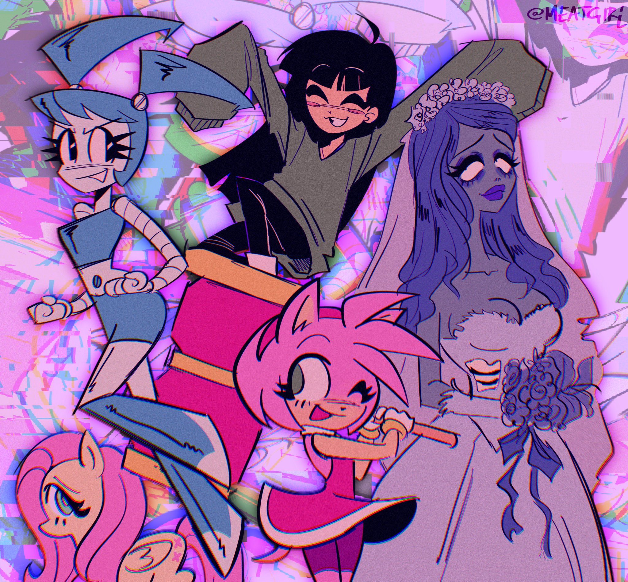 🥩 Meatgiri 🥩 On Twitter Cartoon Girls I Did My Best To Draw From