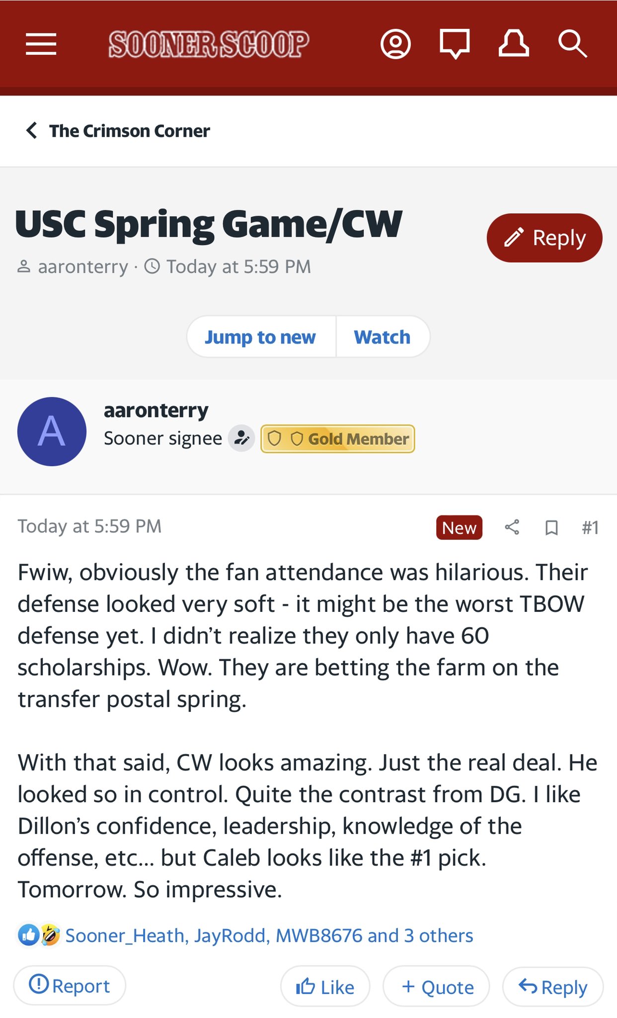Message Board Geniuses on Twitter: "#Oklahoma fans are still keeping a close eye on #USC and ...