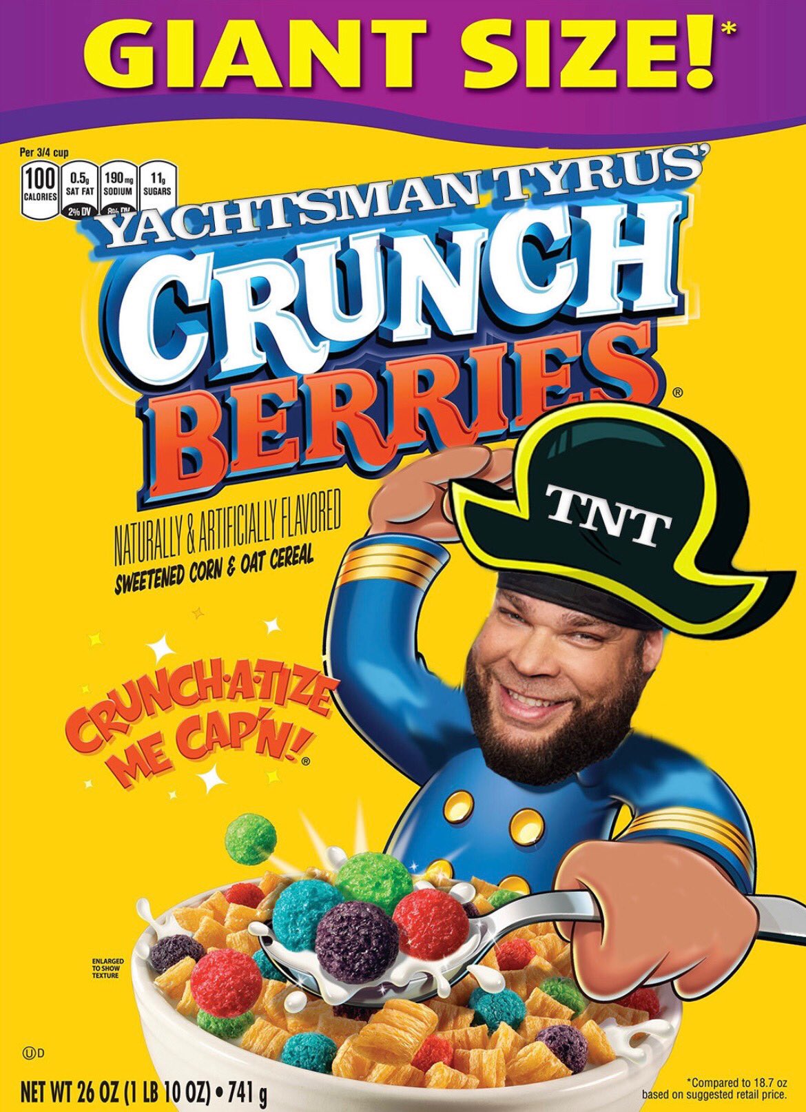 Tyrus on Twitter: "#tyrussmash dreams of being the NEW! @RealCapnCrunch on the new # ...