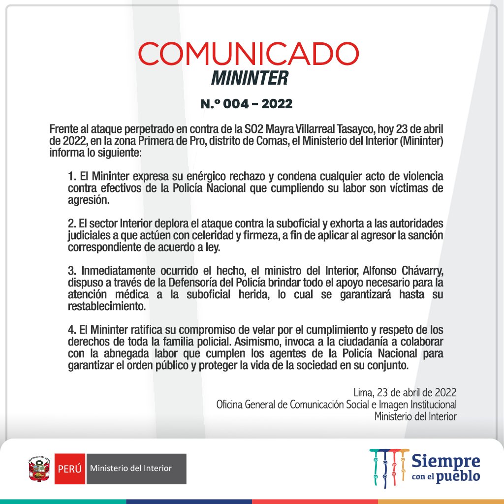 Ministerio del Interior π΅πͺ on Twitter: Ministerio del Interior π΅πͺ on Twitter: