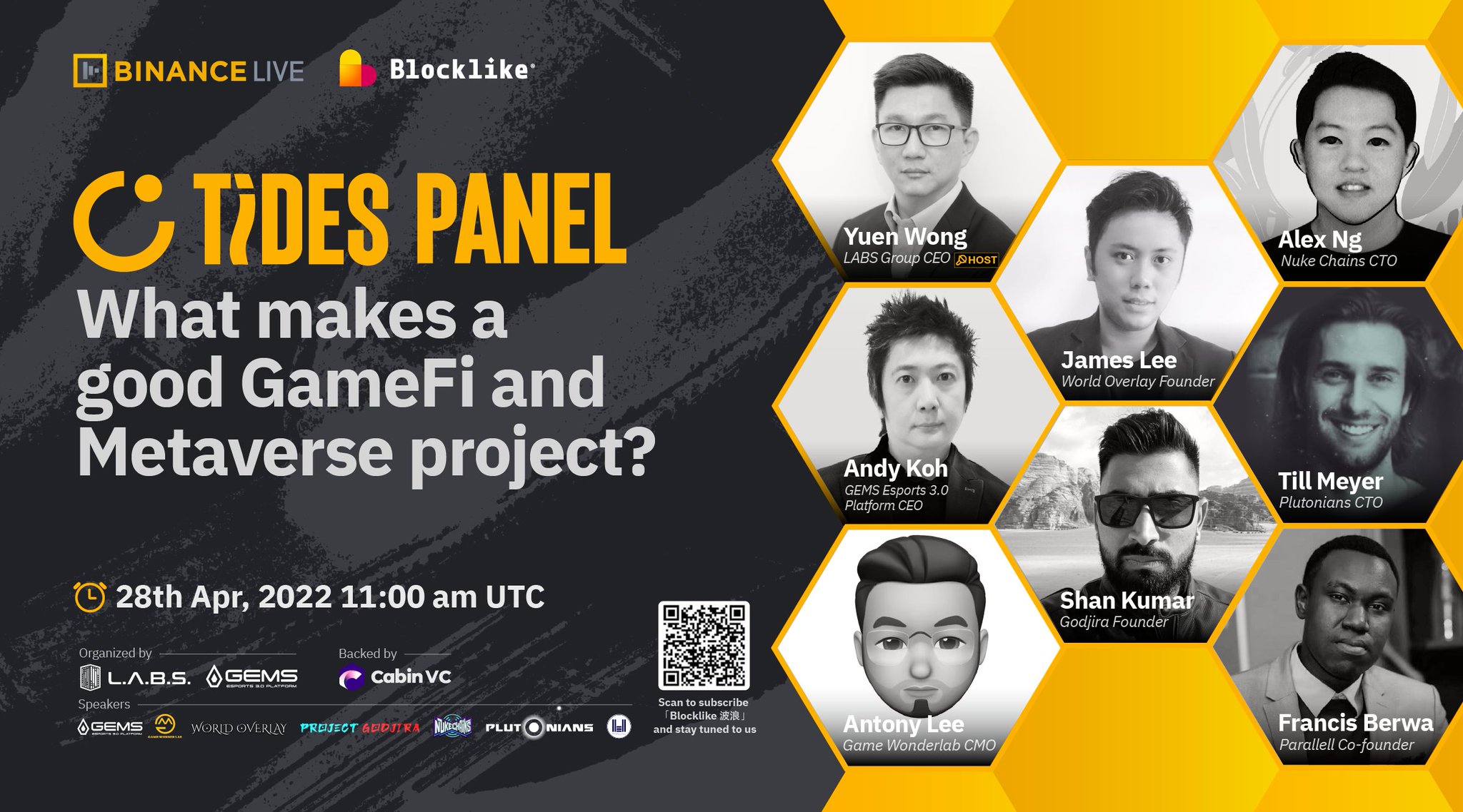 Blocklike on Twitter: "🔥Blocklike #GameFi Panel via #Binance Live 🎙Topic: 「What makes a good ...