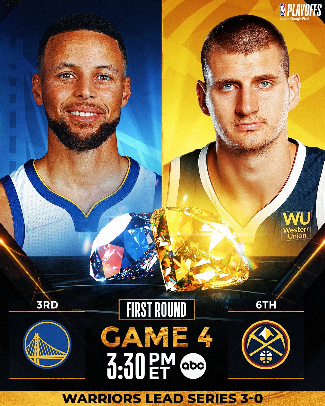 NBA on Twitter: "The @warriors can advance to the Western Conference Semifinals with a W today ...