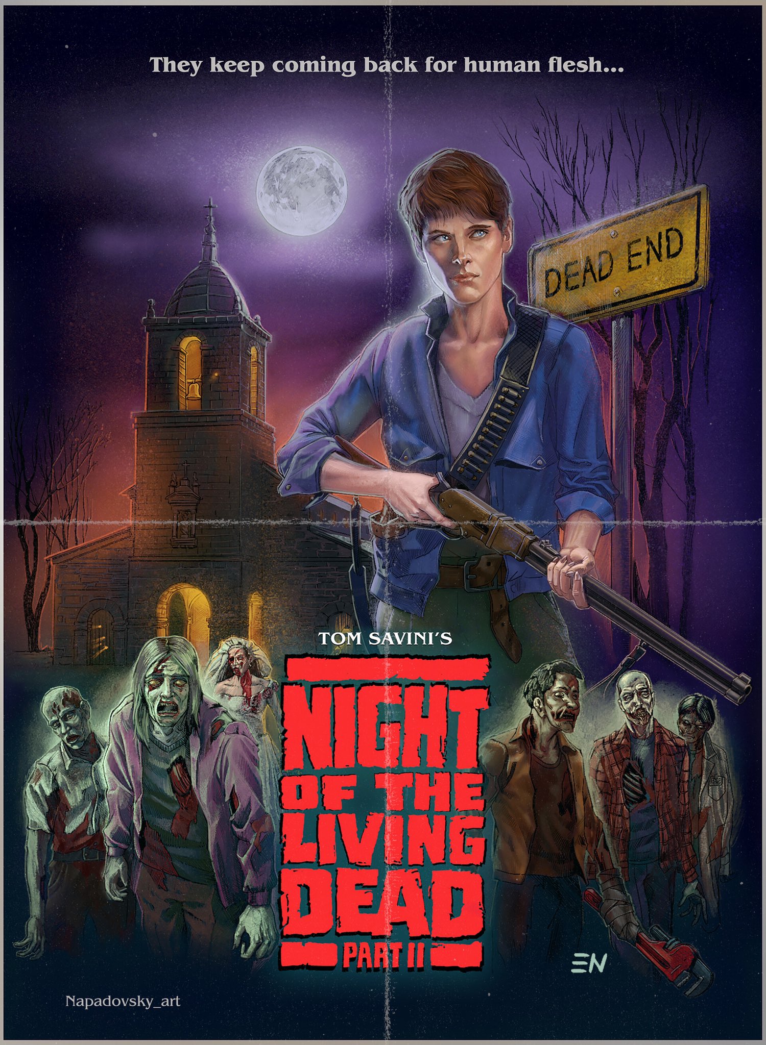 Night Of The Living Dead Poster 1990