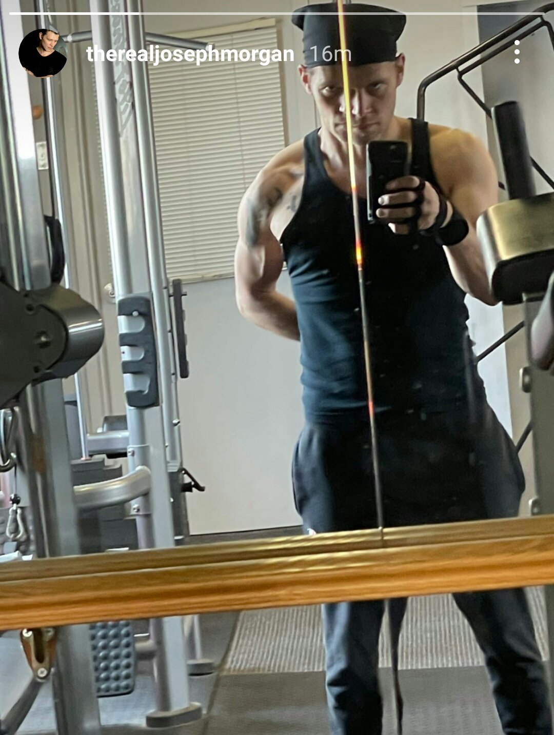 Joseph Morgan Shoulder Tattoo