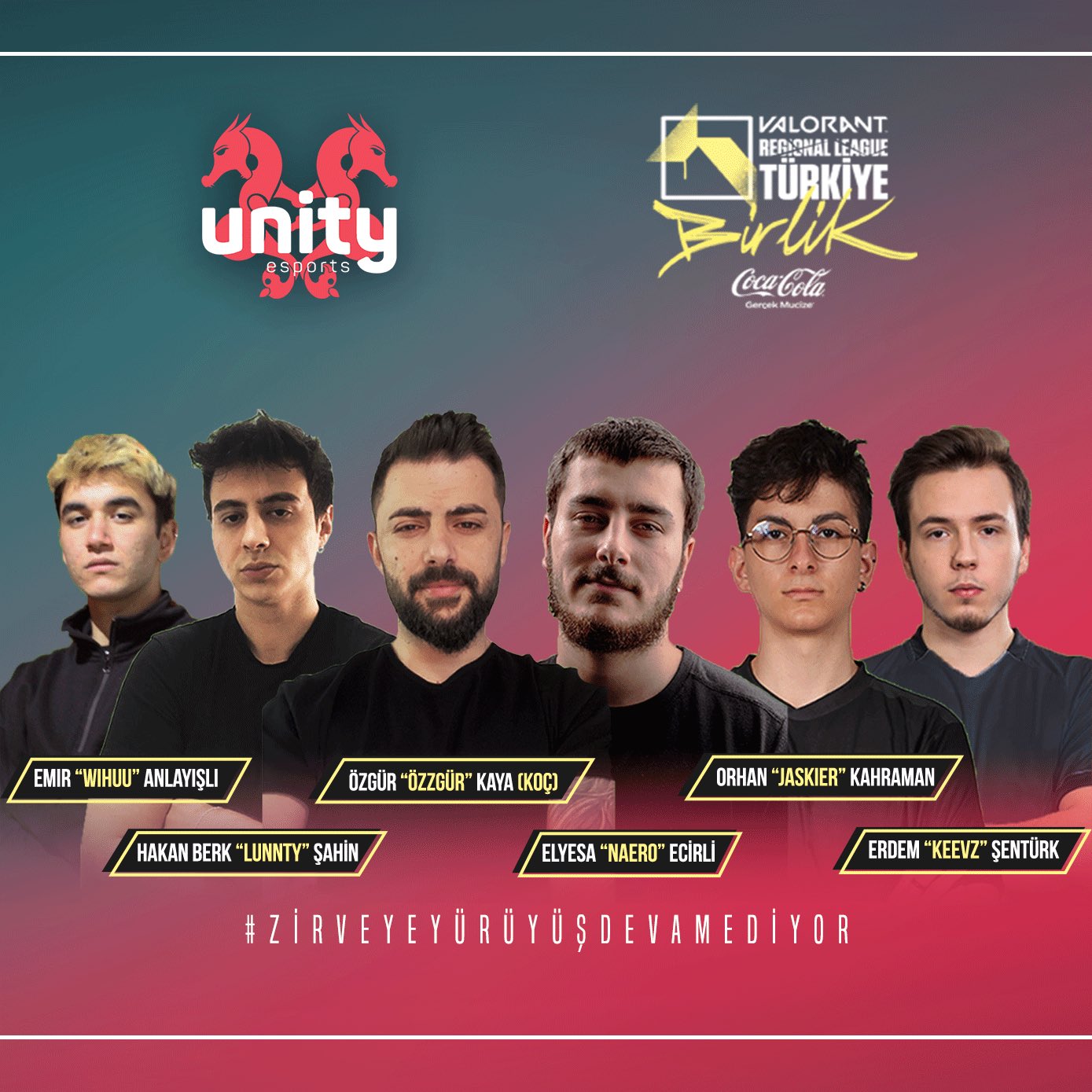 Unity Esports on Twitter: "Coca-Cola Birlik Ligi 2. Split Elemelerinde yeni kadromuz ile ...