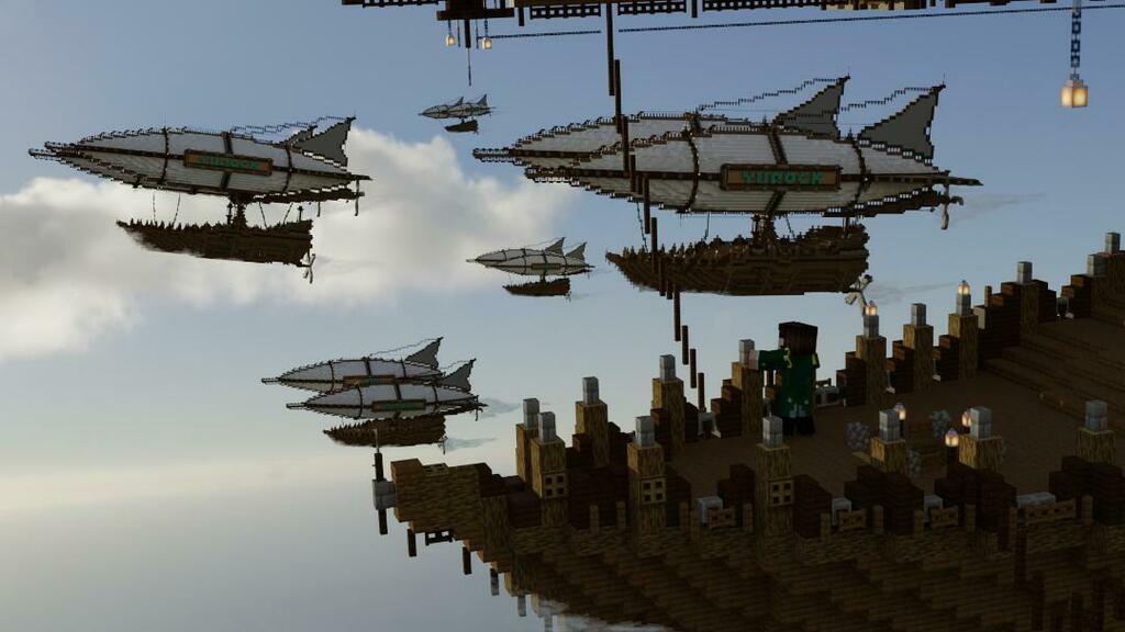 Minecraft Steampunk Airship Schematic