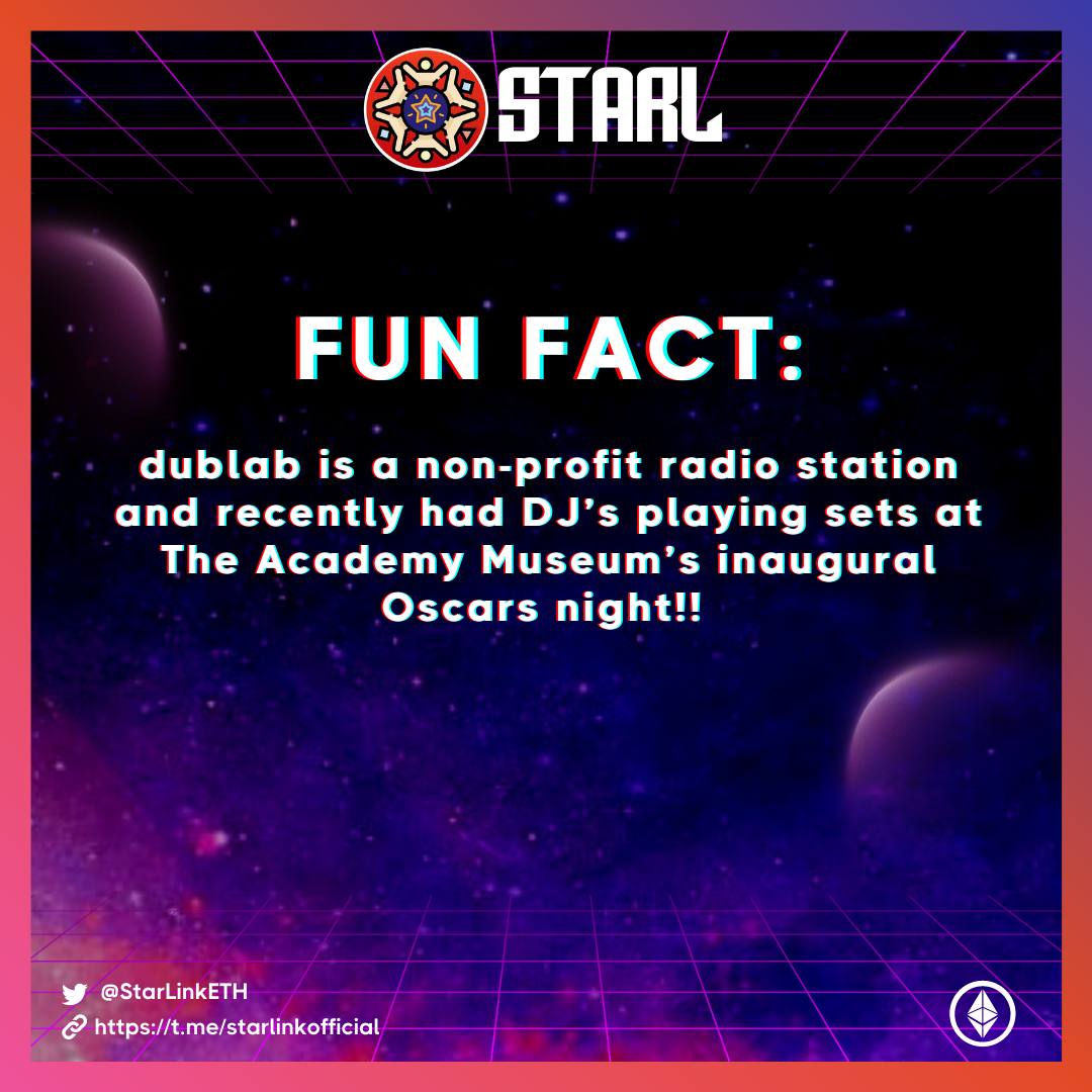 STARL_Official on Twitter: "#FunFact about our musical guests, @dublab! They were this year's ...