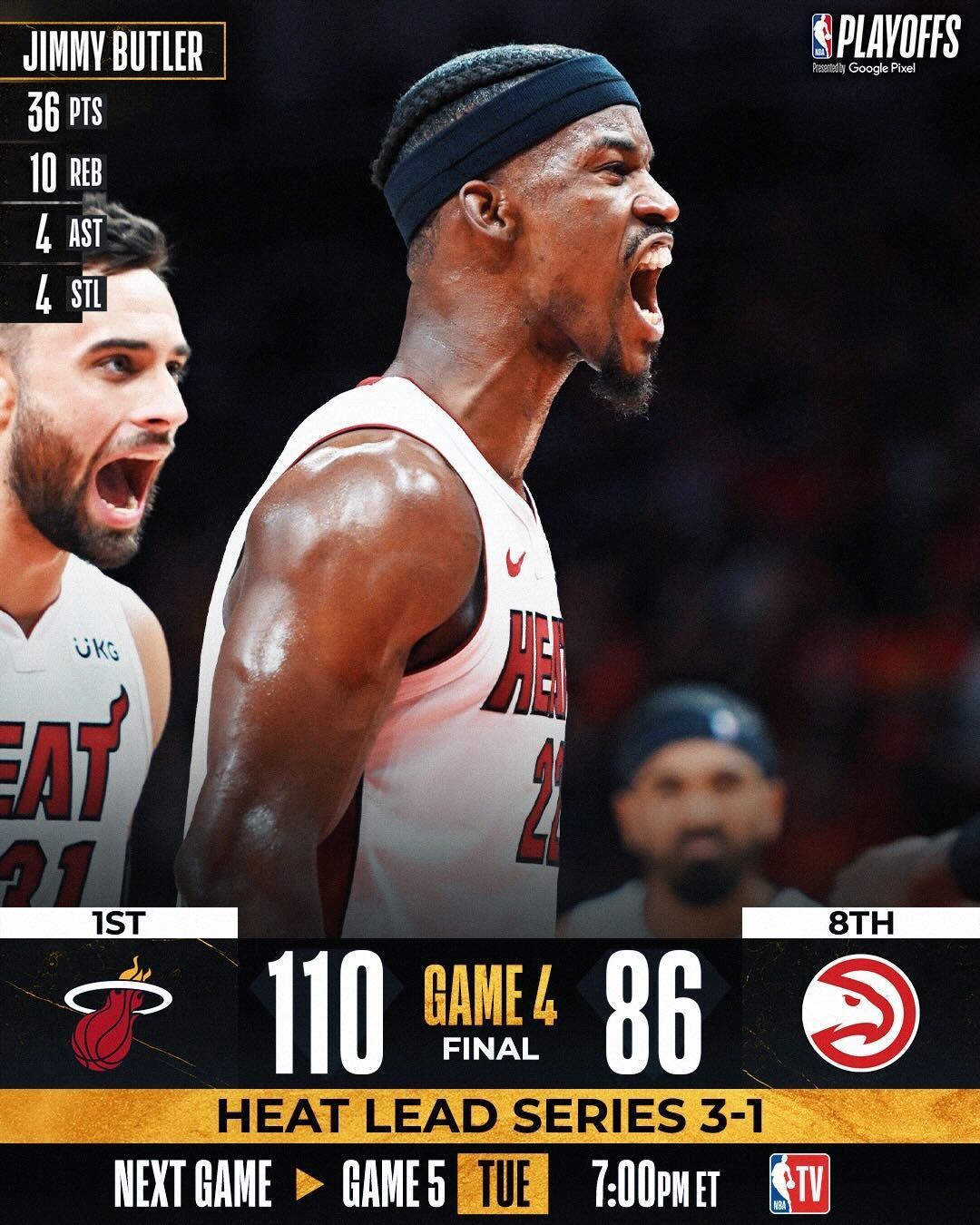 NBA on Twitter: "Jimmy Butler wreaked havoc on defense, picking off 4 steals to go along with ...