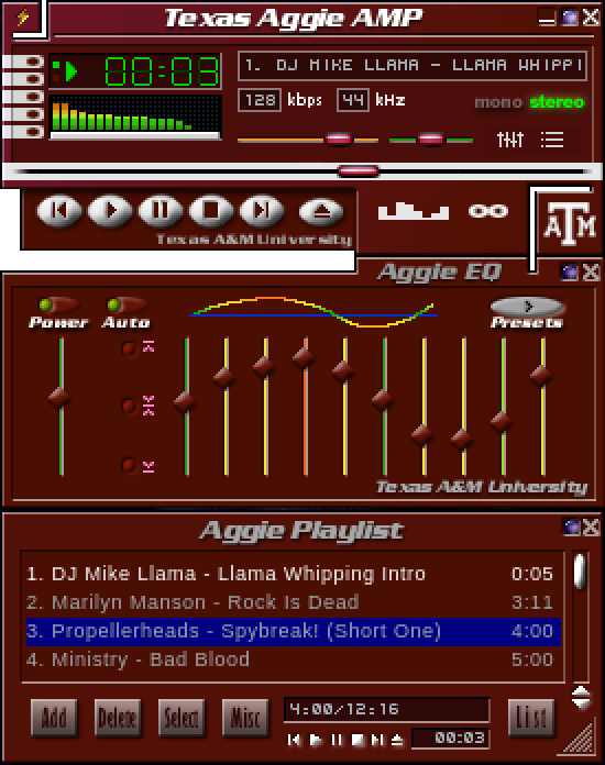 Winamp ⚡️ Skins Bot on Twitter: "AggieAMP.wsz https://t.co/wgWoNmznDE https://t.co/3Oxwtw0ebl ...