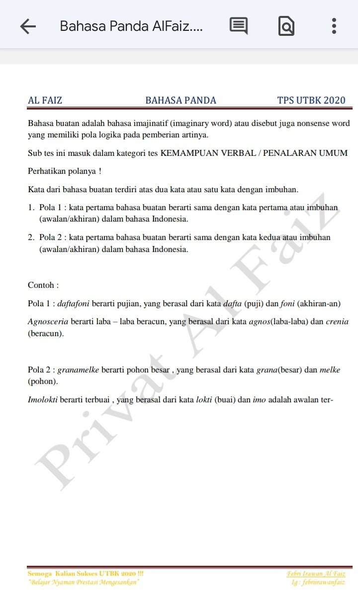 Use PTN! for Menfess — SBMPTNFESS on Twitter: "ptn! disini ada yang punya pdf materi dari privat ...