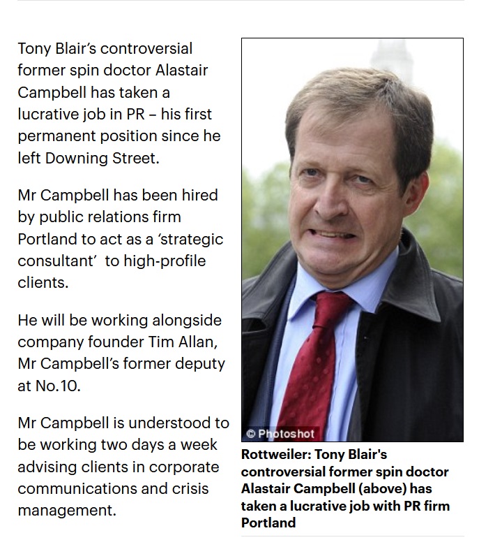 "British Prime Minister Tony Blair (R) smiles with his Slovenian counterpart Anton Rop 23 June ...