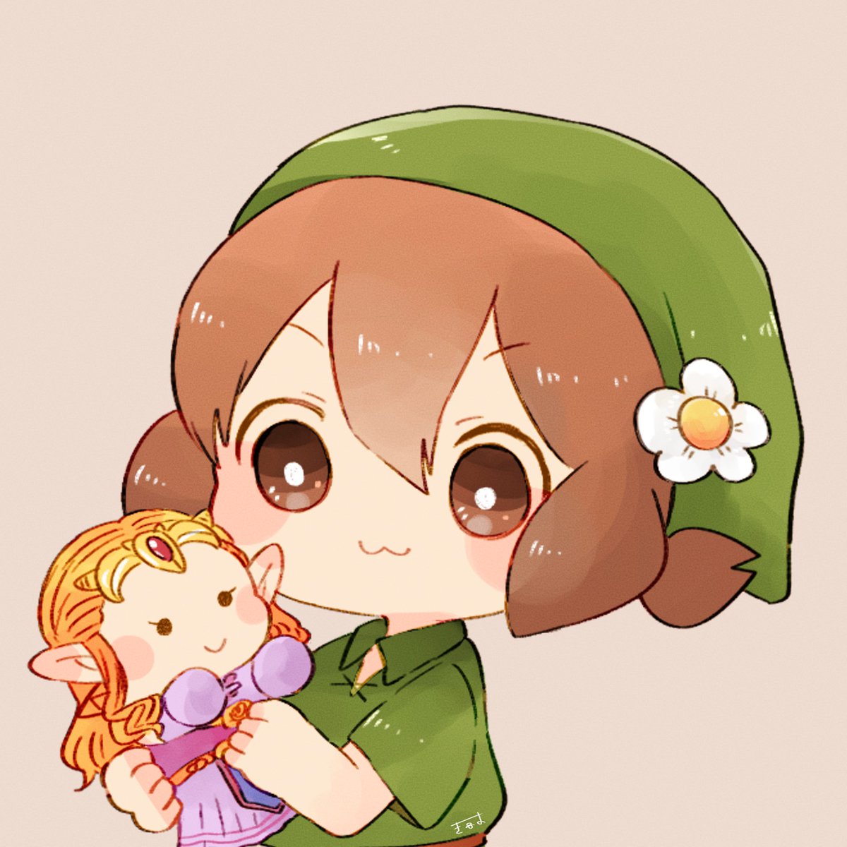 リンク(ゼルダの伝説) ,ゼルダ姫 「it was a fun time! @tuyoki 」|てんみやきよのイラスト