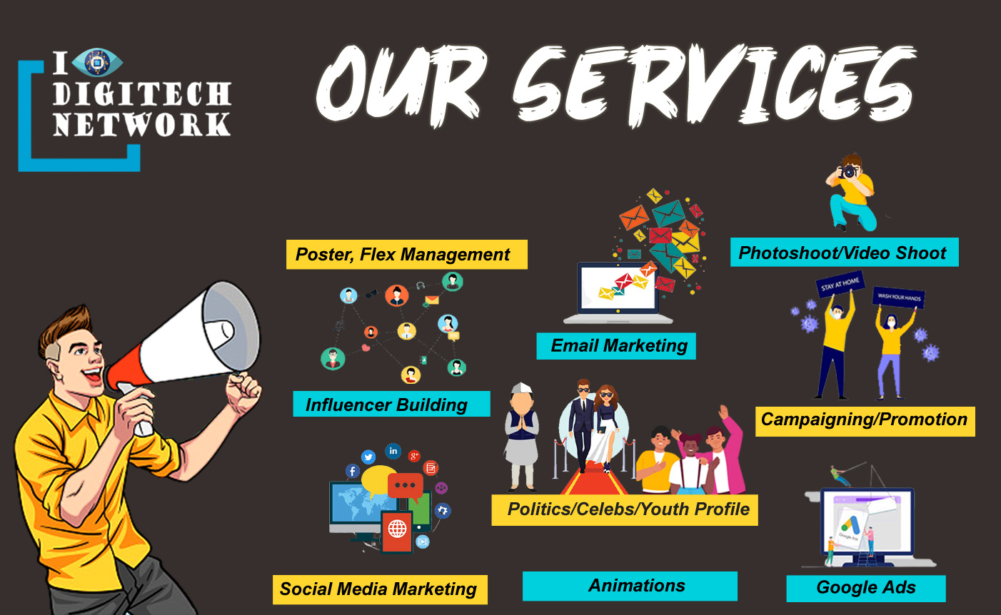 I DIGITECH NETWORK on Twitter: "We provide end to end Digital Marketing services for all kind of ...