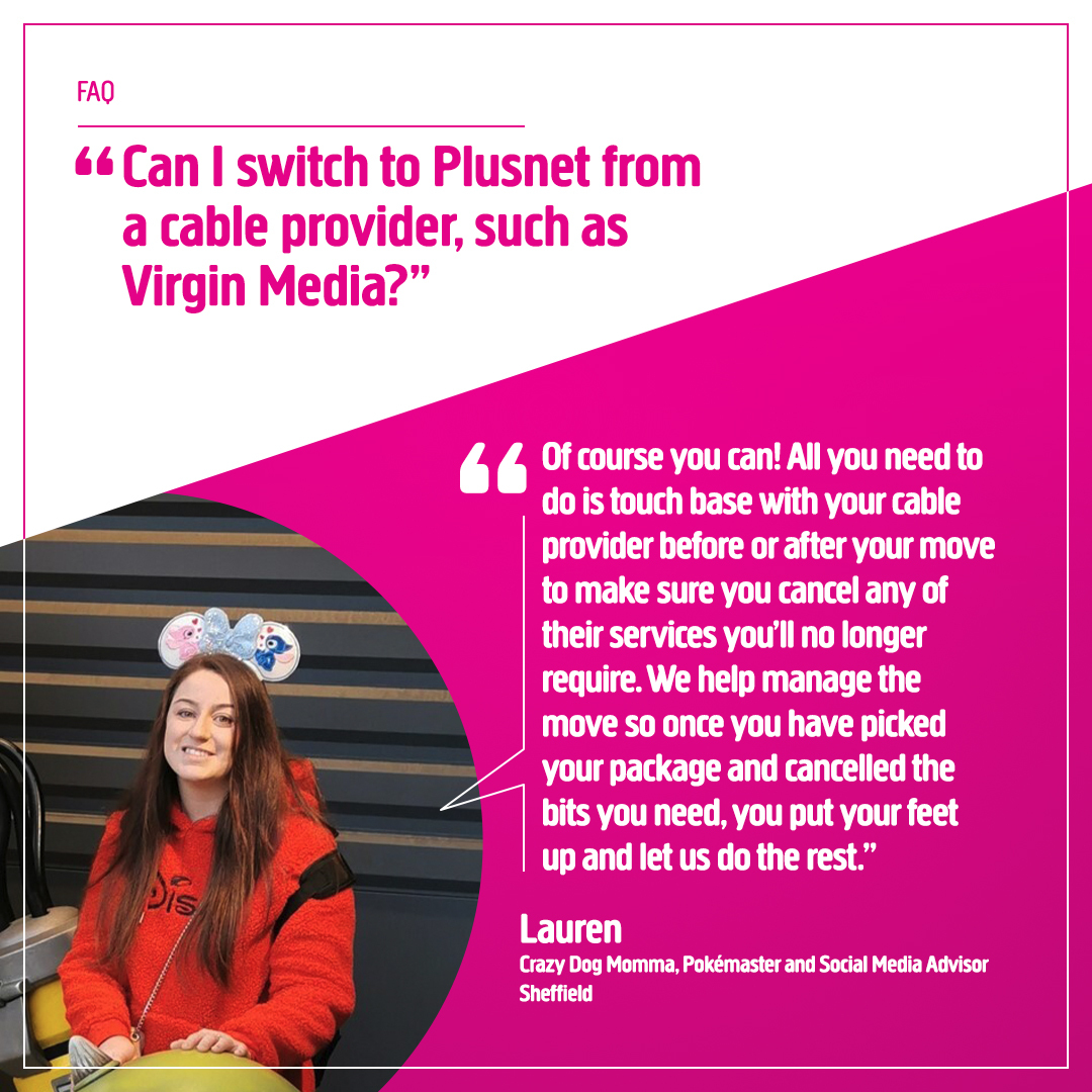 Plusnet on Twitter: "Just how easy is it to switch to Plusnet from a cable provider? Pretty ...